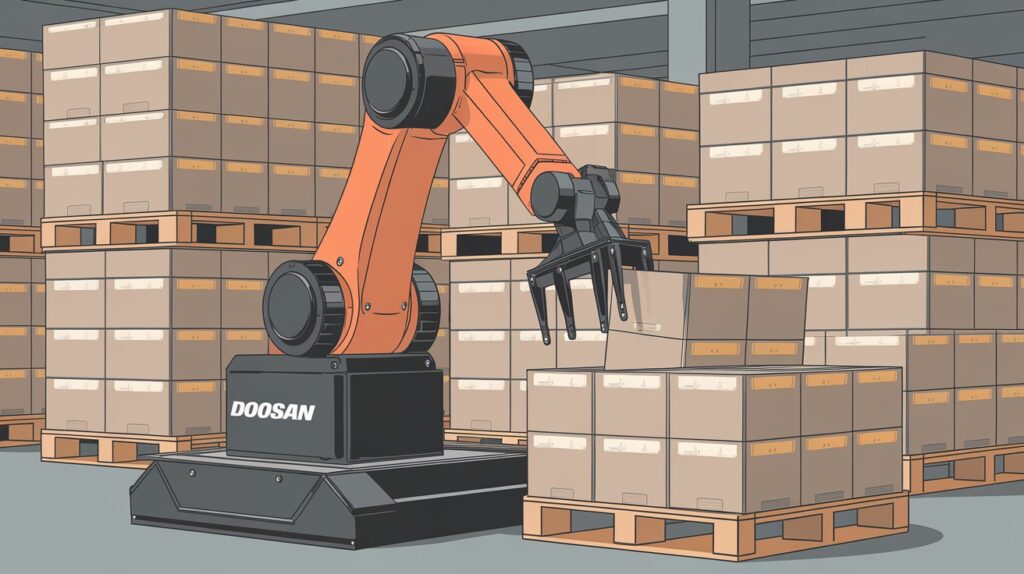 Doosan Robotics innove avec un cobot puissant pour la palettisation
